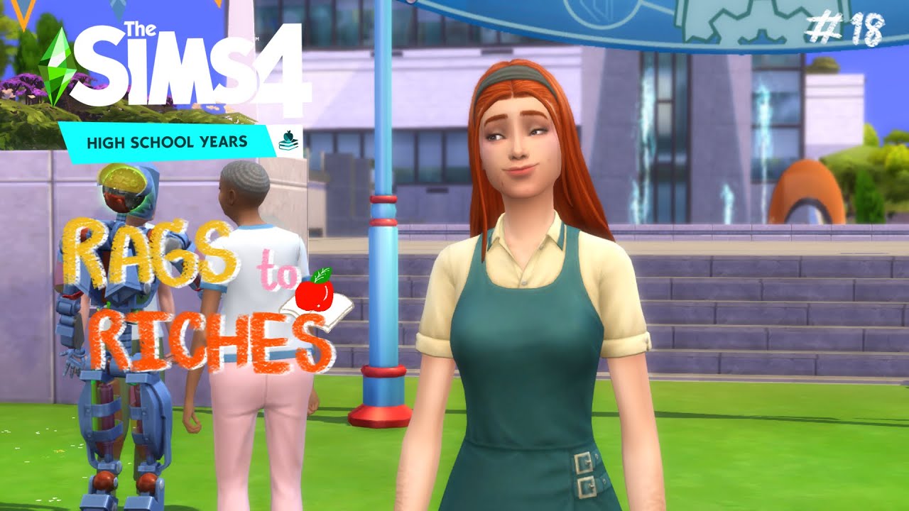 กลับสู่วงการนักกิจกรรมสาว 🤖 the sims 4 rags to riges (high school) ep ...