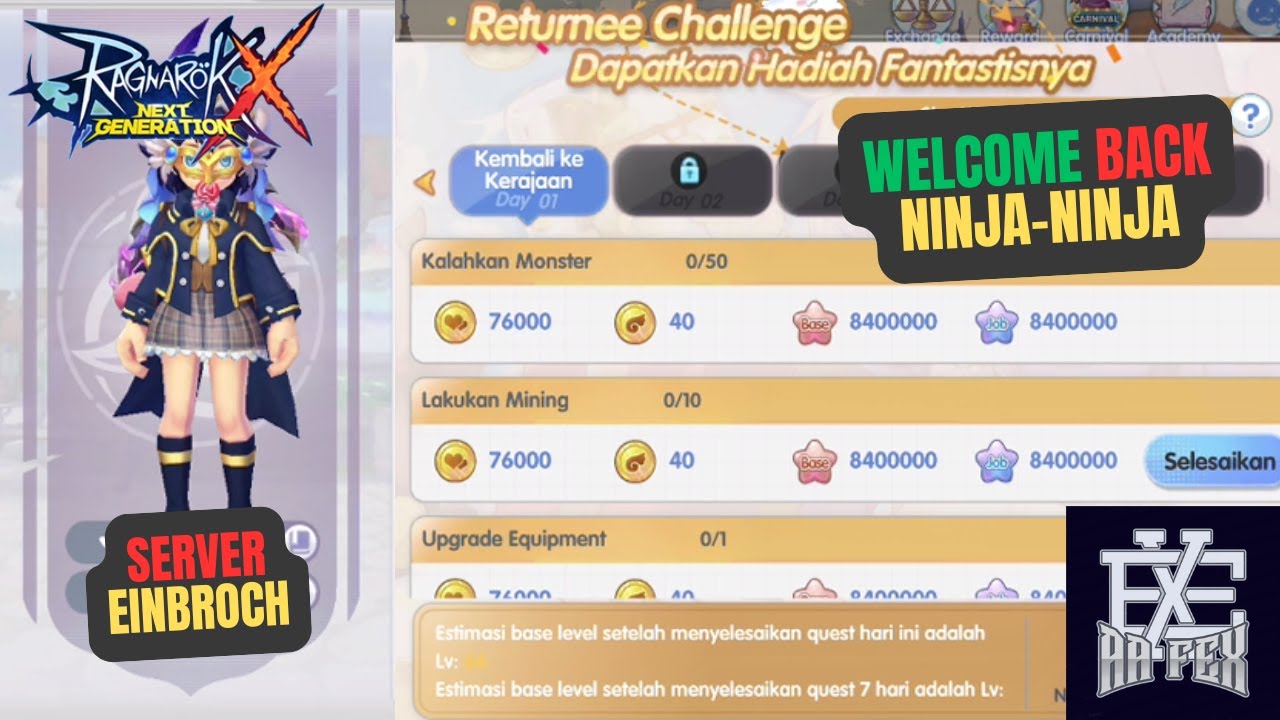 (🔴 LIVE) #ROX Welcome back To EinBroch NinjaGilaaaaaa !!- Ragnarok X ...