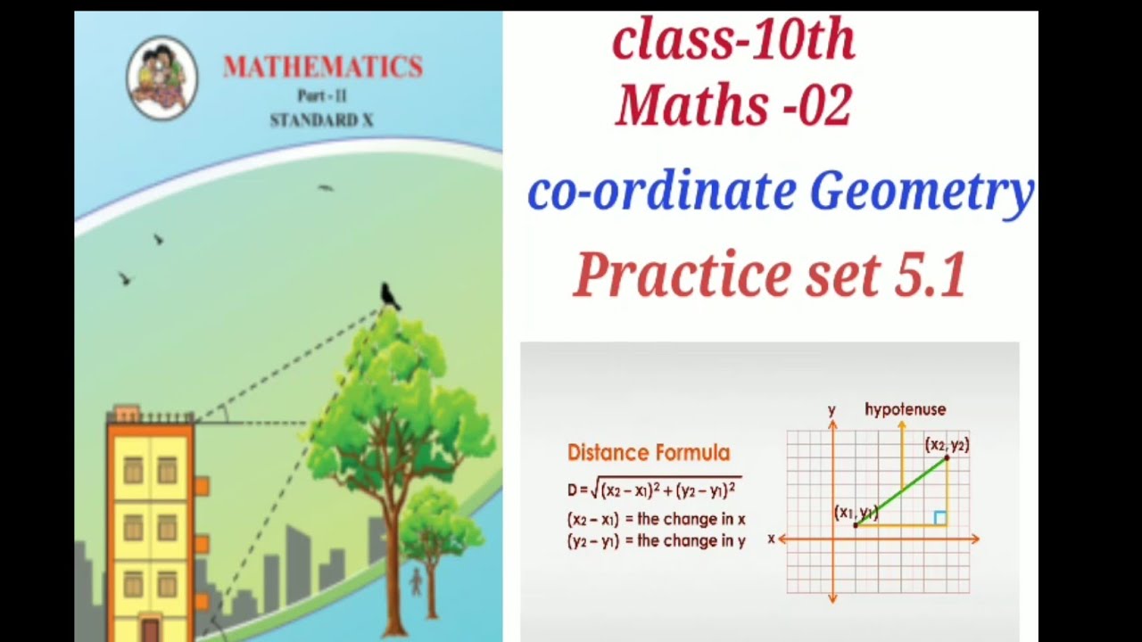 class 10th Geometry ||coordinate geometry|| Practice set 5.1 Q.3 , 4 ,5 ...