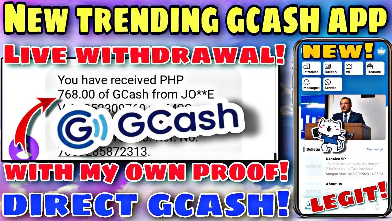 NEW VIRAL GCASH APP EARN INSTANT ₱768 DIRECT GCASH.NO NEED INVITE TO ...