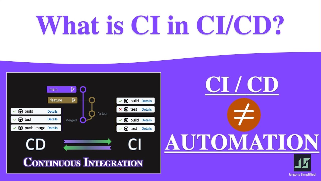 Continuous Integration | What is CI in CICD | It is not Automation - YouTube