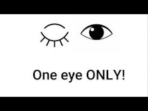 Watch this video with your one eye closed - YouTube