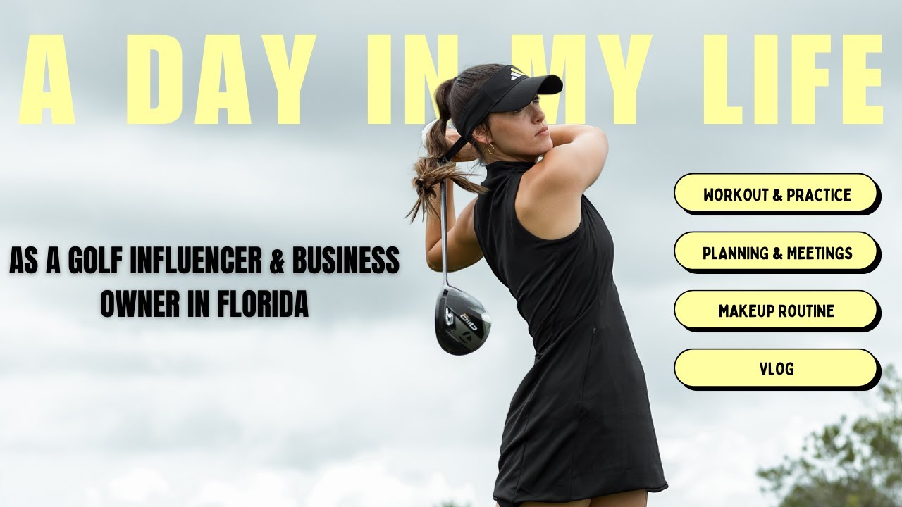 DAY IN MY LIFE as a golf influencer in Florida - workout, practice ...