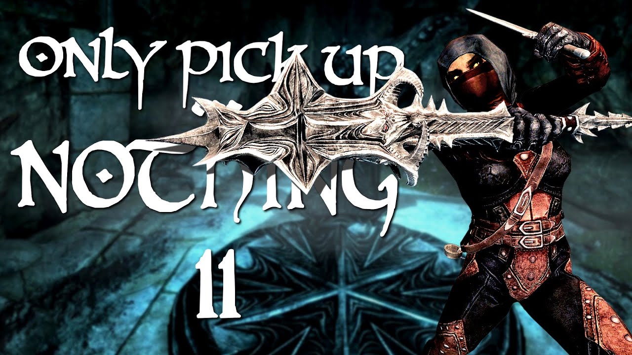 Only Pick Up ... NOTHING - 11 - That Mace - Skyrim challenge run - YouTube