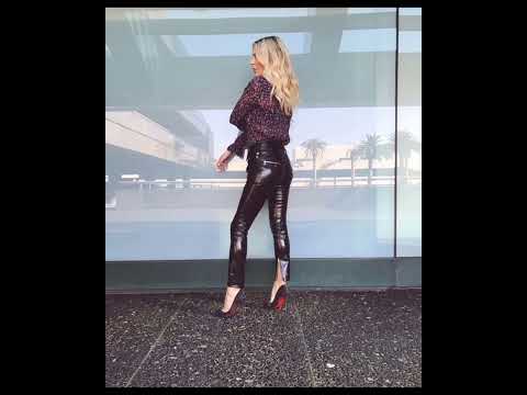 women's in leather Leggings pants outfits || leather outfits || Latex & Faux leather Leggings pants