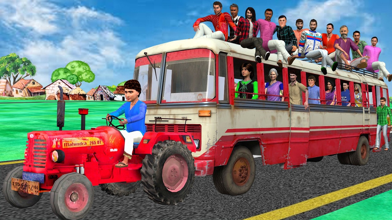 Tractor Bus Wala Smart Indian Jugaad Old Bus Restoration Hindi Kahani ...