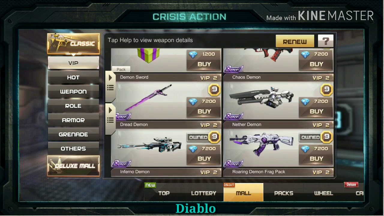 Crisis Action : Upgrade Brutal M39 , Retdin M38 & Dread Demon M - YouTube