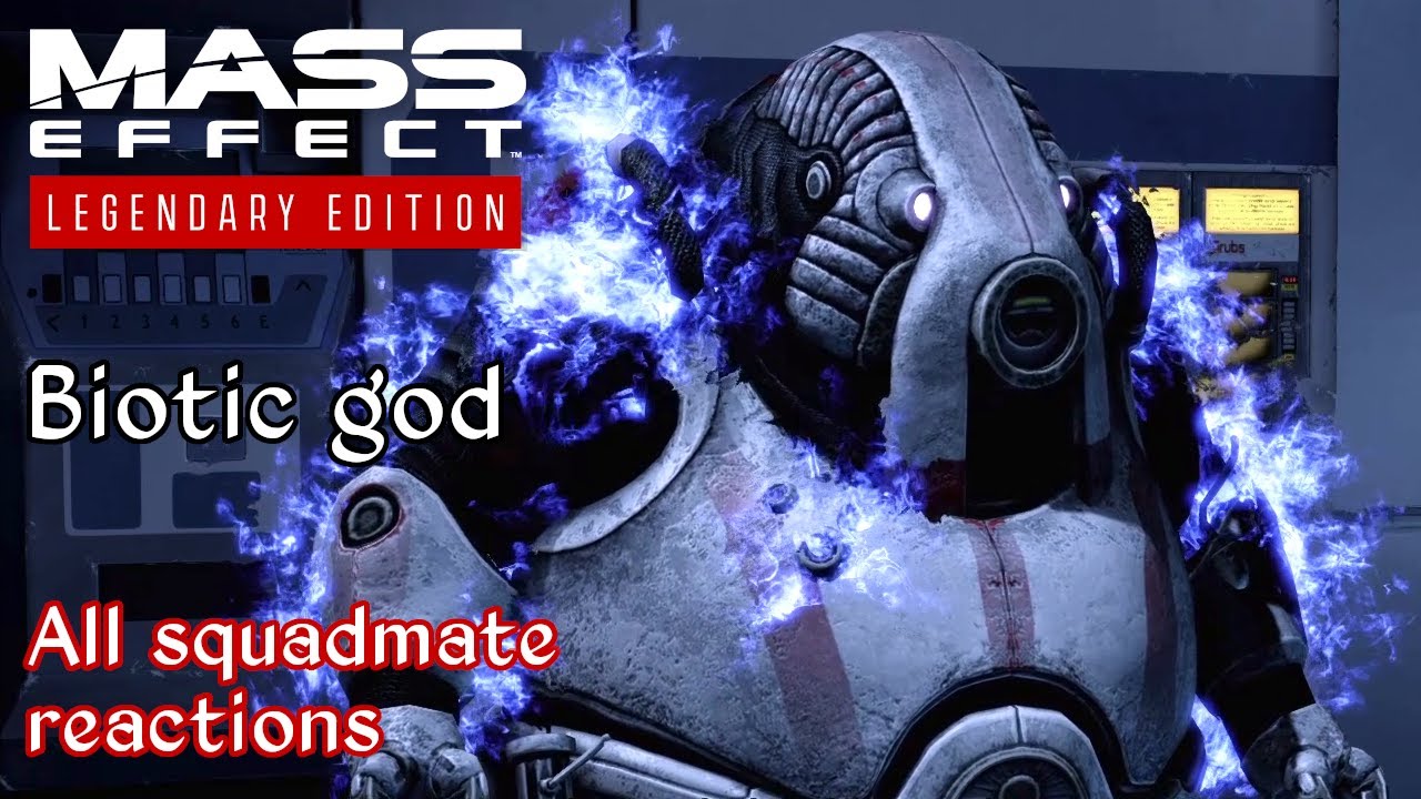 Mass Effect 2 - Meeting Biotic God - All squadmate reactions - YouTube