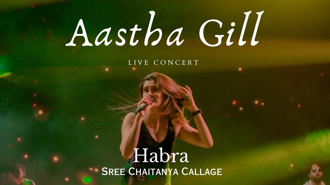 Aastha Gill Live Concert At Habra Sree Chaitanya Callage 2024 ...