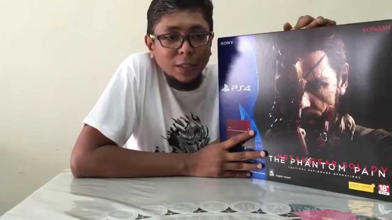 MGS5 PS4 UNBOXING!! METAL GEAR SOLID 5 PHANTOM PAIN LIMITED EDITION RED ...