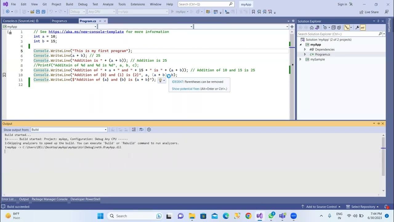 Day-2 - Basic datatypes in C# - YouTube