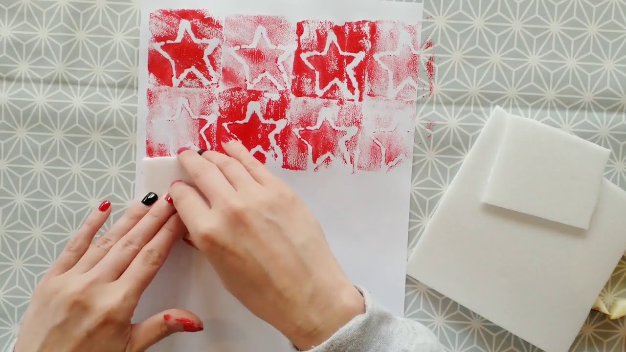Level 2 Creative Craft - Stamp Printing - YouTube
