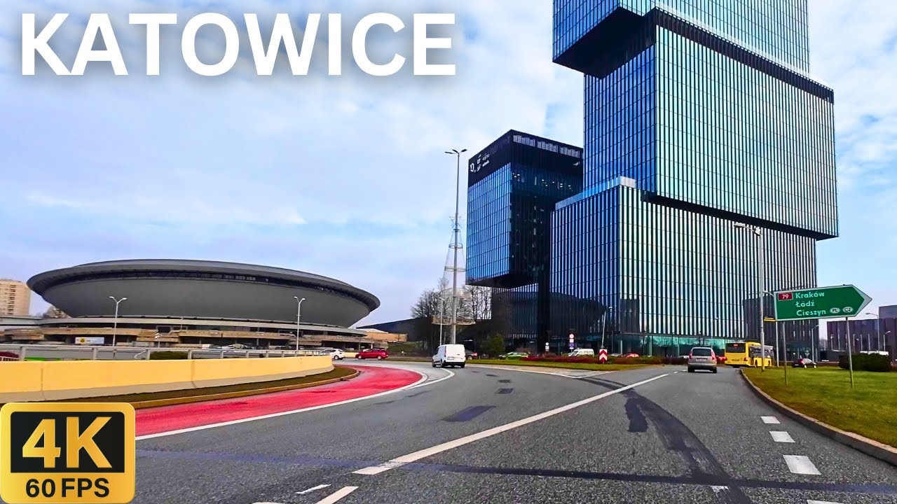 Driving in KATOWICE Poland 🇵🇱 | Panoramic City Tour in 4K 🚗 - YouTube