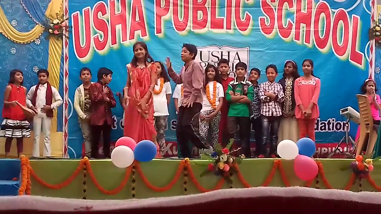 USHA PUBLIC SCHOOL DANCE ON OLD MIXED SONG || SHEIKHPURA DANCE || SKFS - YouTube