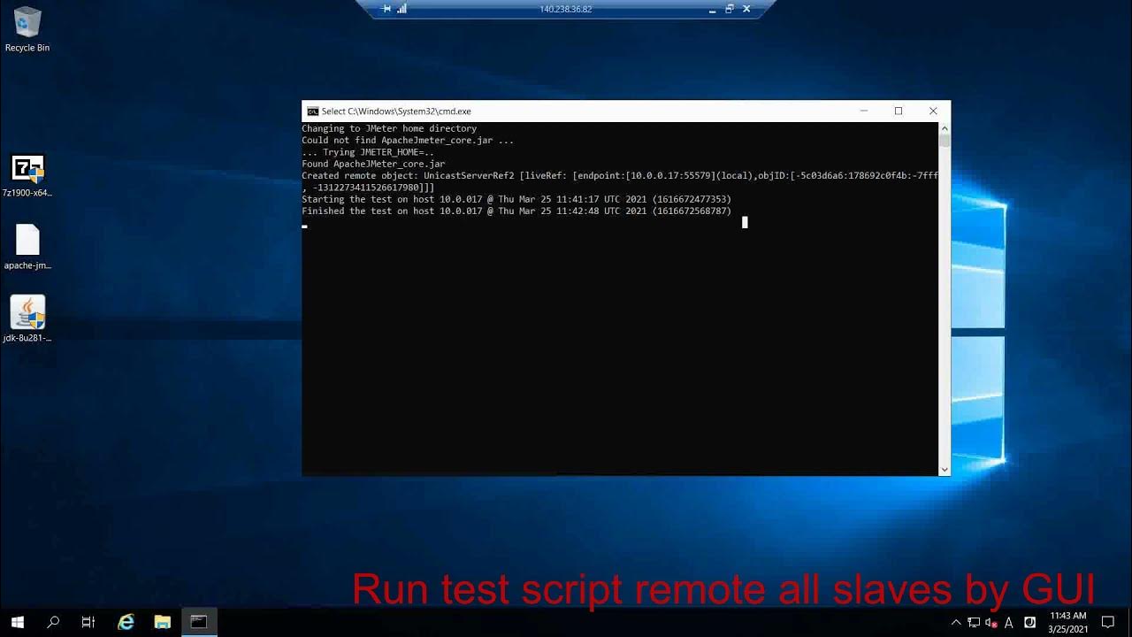 Jmeter Remote Distributed Load Testing Demo (Master Slave Jmeter Apache ...