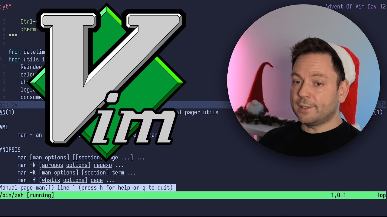 Advent Of Vim Day 12 - Multi-Window Workflow - YouTube