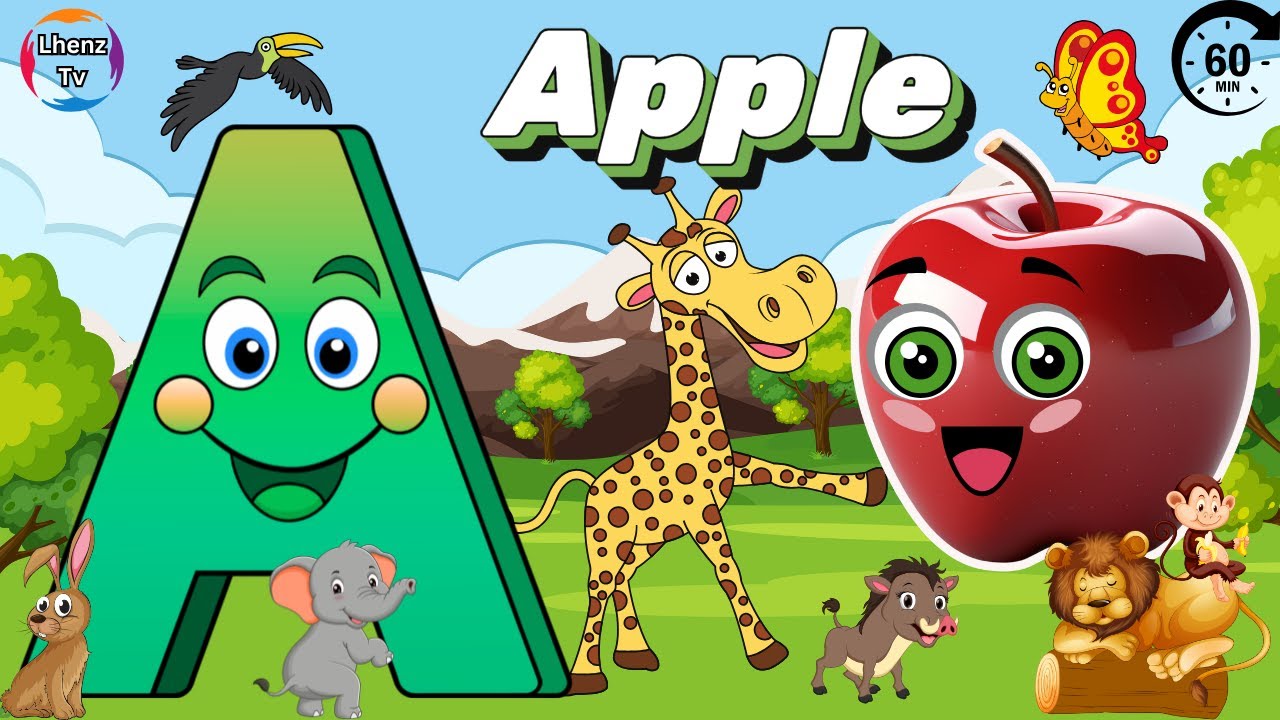 🌈🎉ABC Fun Song for Kids| Advance Learning Alphabet from Apple🍎 to Zebra ...