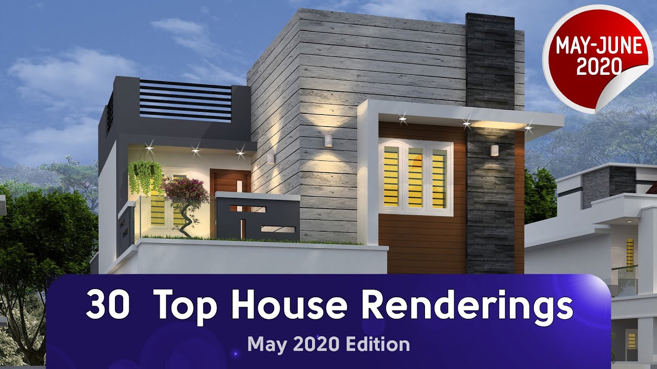 Top 30 house renderings of May 2020 - YouTube