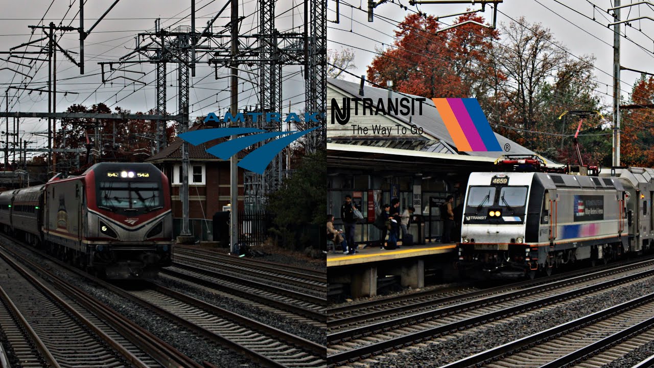 Amtrak’s NEC: Day to night action of high speed trains - YouTube