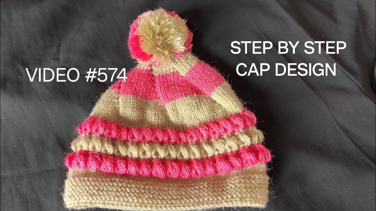 topi ka design/handmade cap for baby boy cap knitting pattern/ cap ...