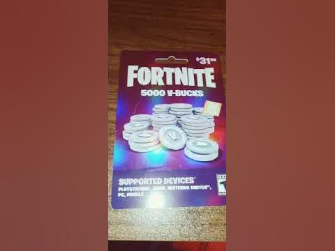 5000 V-BUCKS CARD CODE GIVEAWAY!! - YouTube