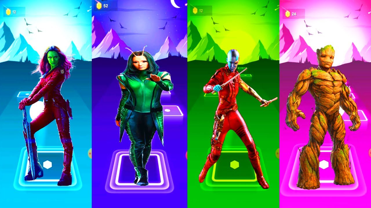 Guardians of the Galaxy Girls&Groot = Gamora VS Mantis VS Nebula VS ...