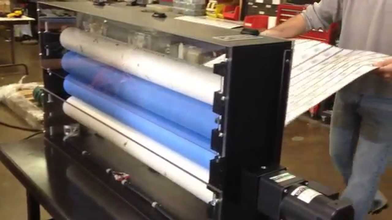 4 Roll Sheet Cleaner 4RSC - YouTube