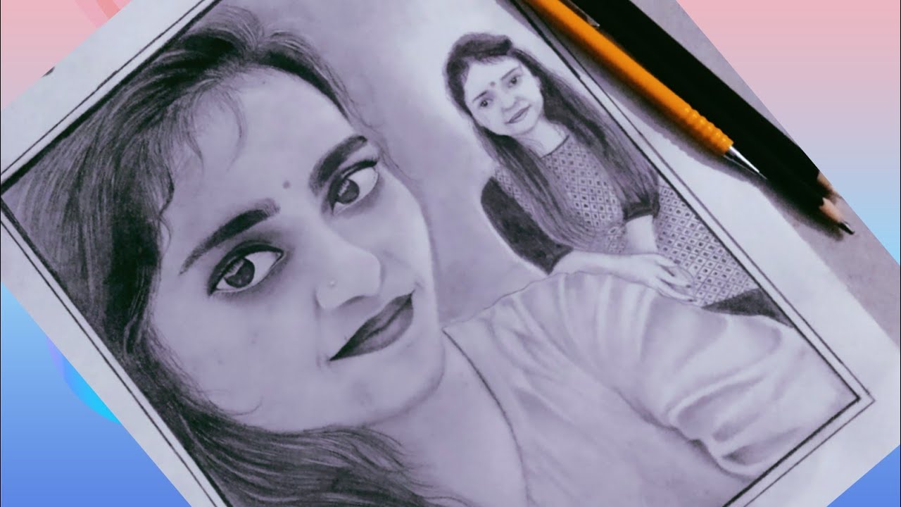 Full Sketching tutorial for beginners #sketching # portrait #pencil ...