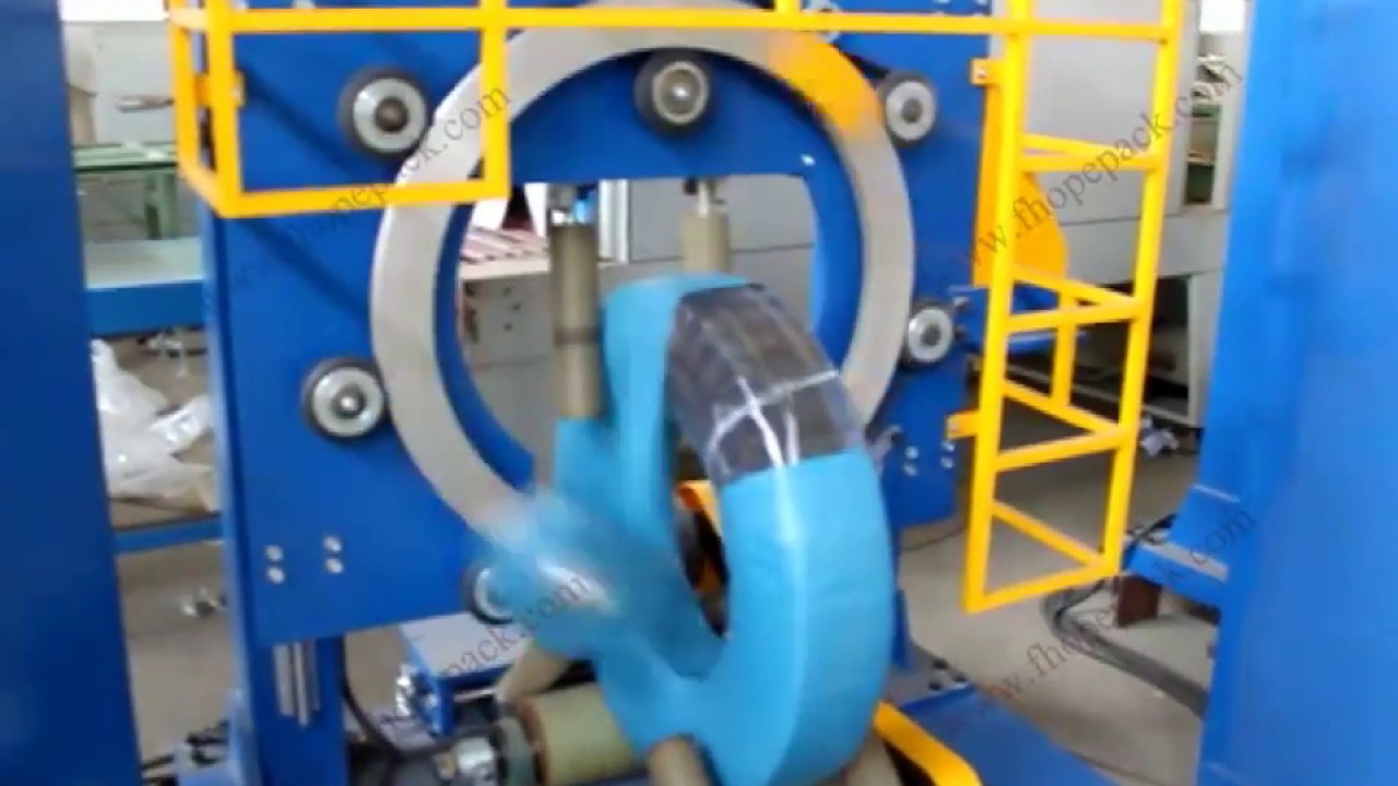 Tyre packing machine with high speed - YouTube