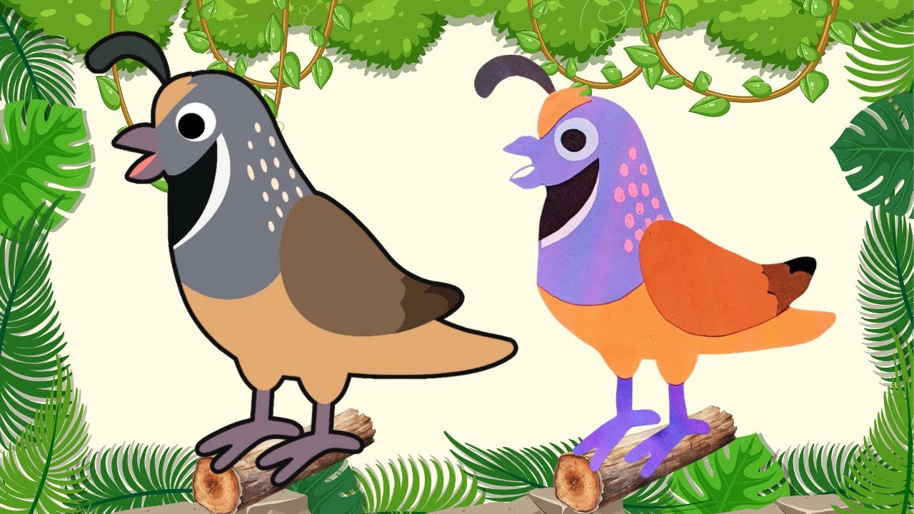 paper QUAIL Bird Craft for KIDS #papercrafts #paperbirds - YouTube