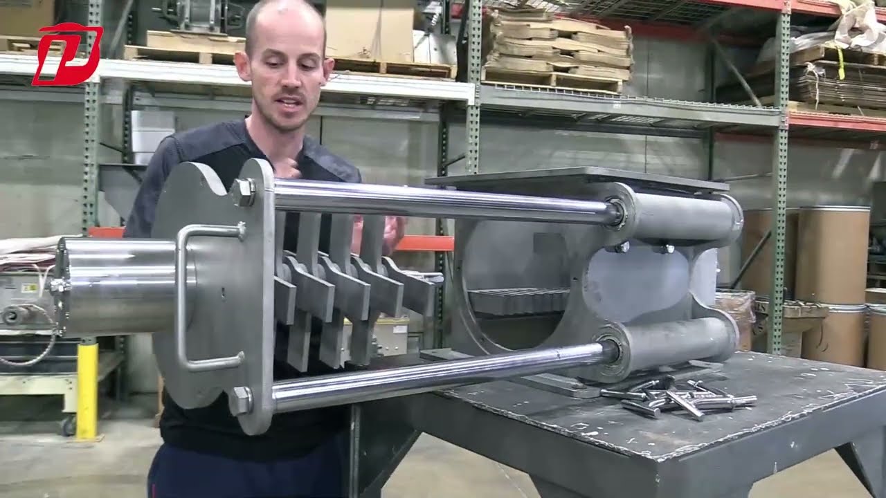 FB12 Quick Clean Flake Lump Breaker Changing Blades Spacers - YouTube