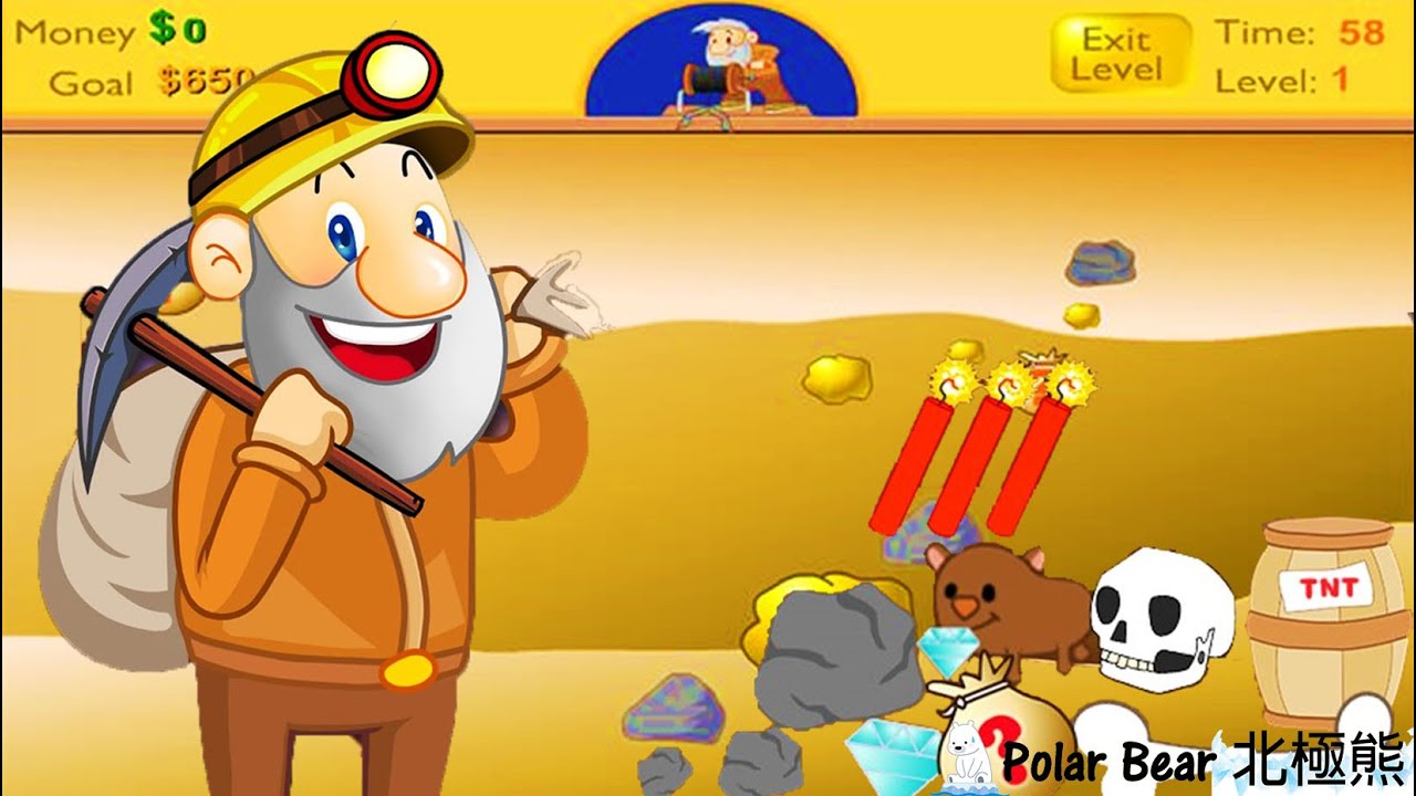 Gold Miner Gameplay (Flash Game) - YouTube