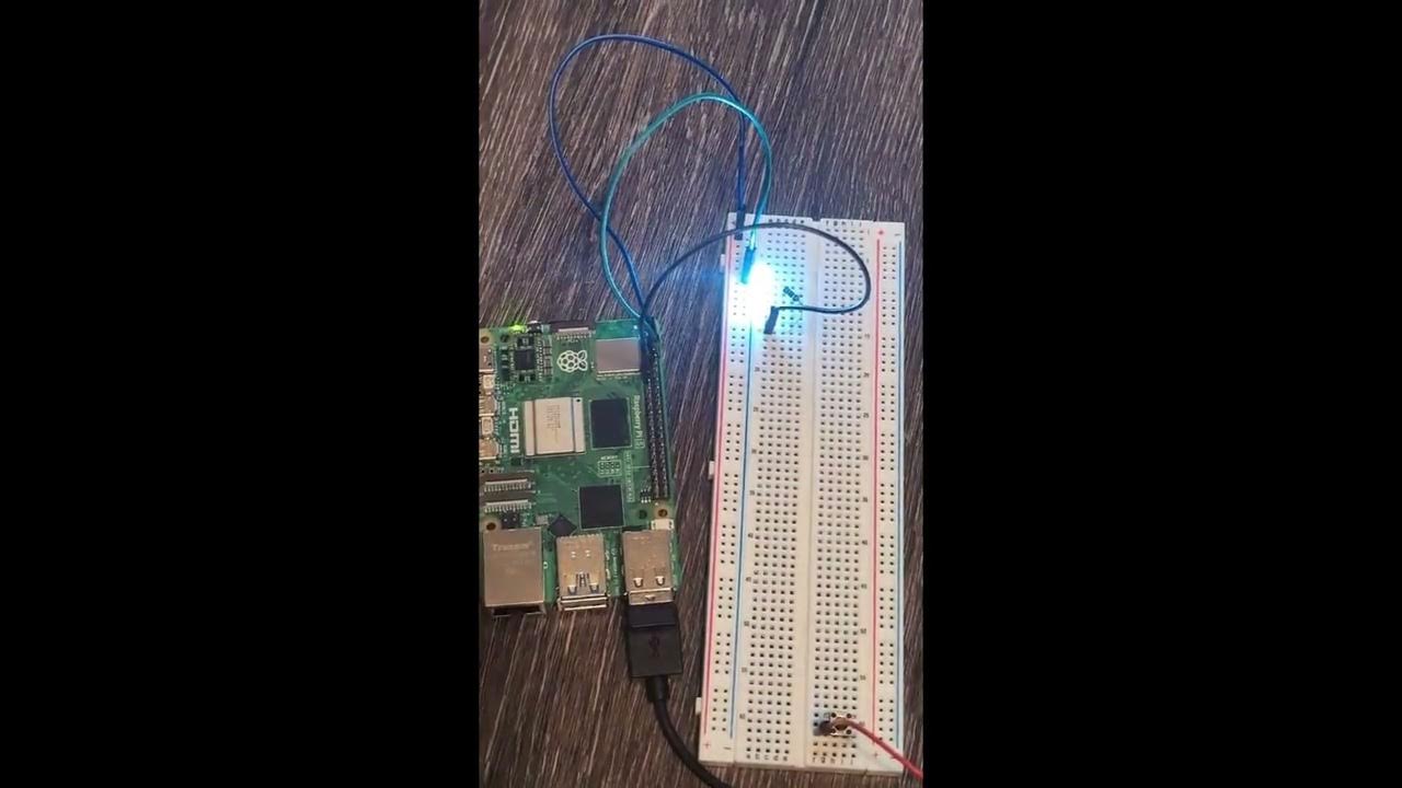 Blinking an LED using Raspberry Pi 5 and GPIO Zero in Python - YouTube