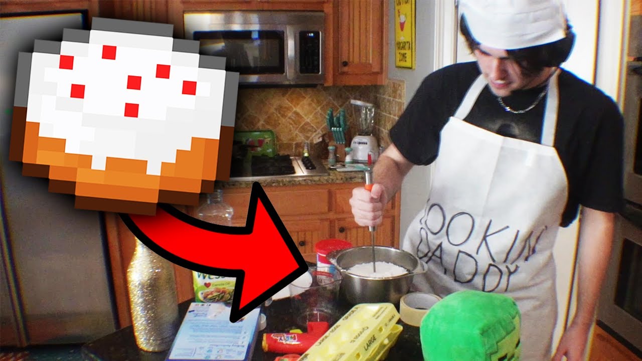 Making a Minecraft Cake IN REAL LIFE! - YouTube