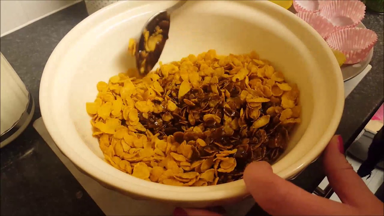 How to make chocolate crunchies - sweet treat, easy to make - YouTube