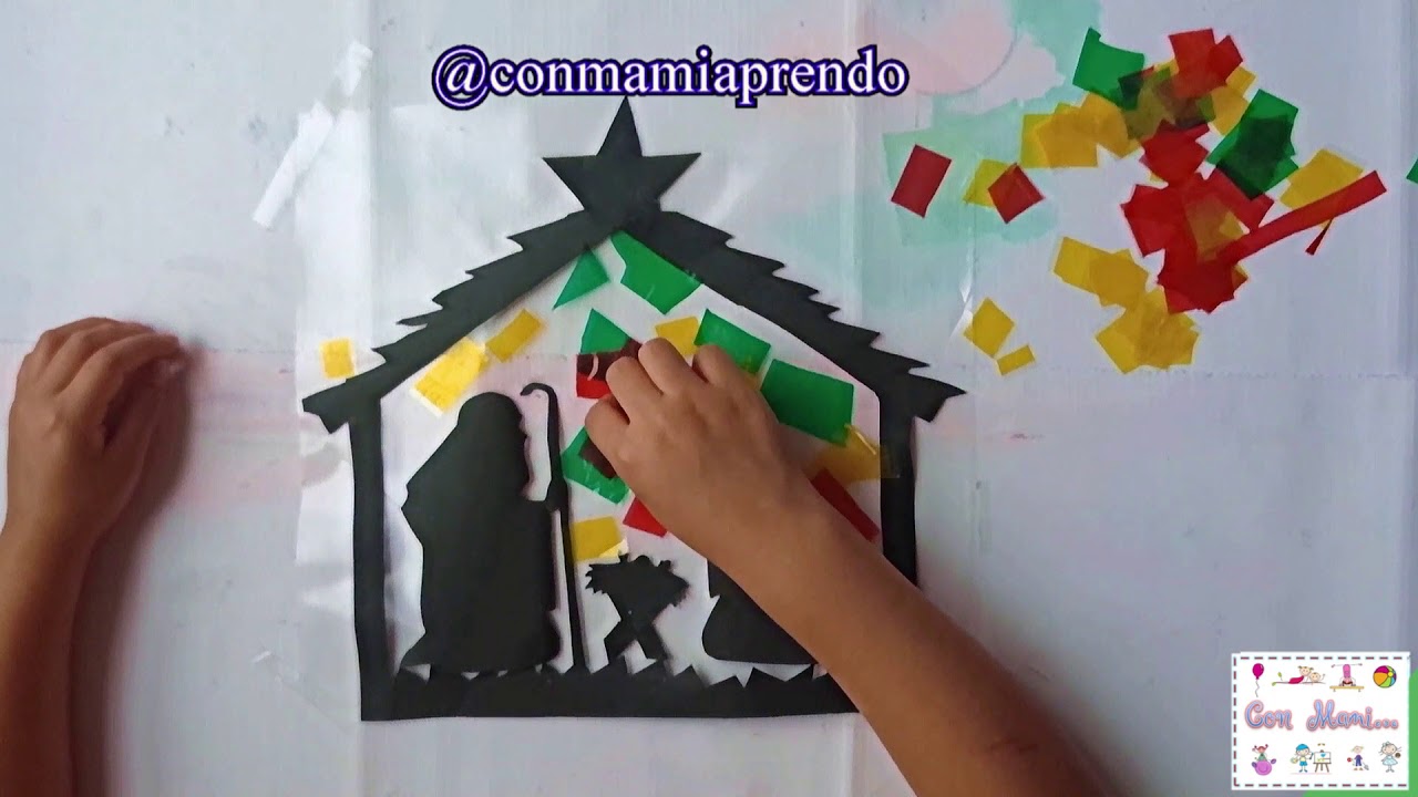 VITRALES NAVIDEÑOS PARA NIÑOS - YouTube
