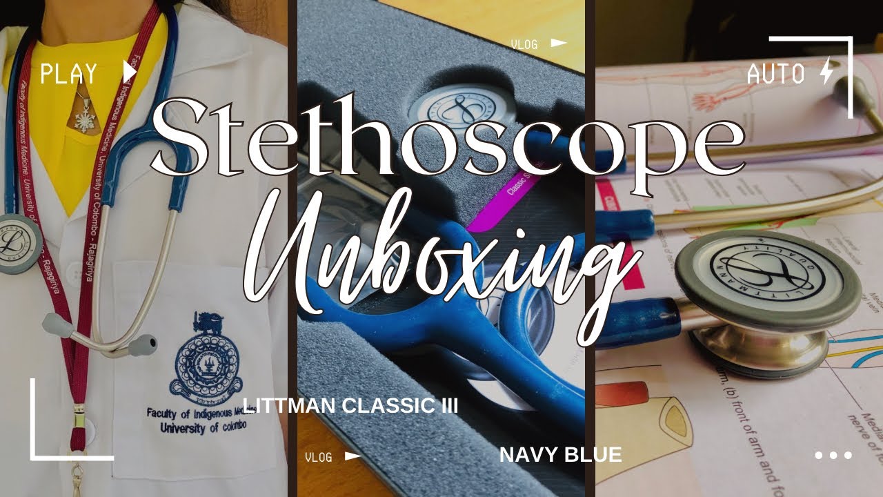 Stethoscope Unboxing🩺😍|Navy Blue💙|VlogAra - YouTube