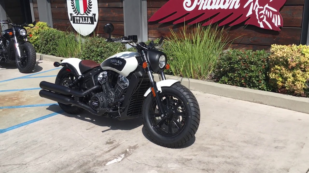 2019 Indian Scout Bobber ABS in White Smoke for Sale in Orange County ...