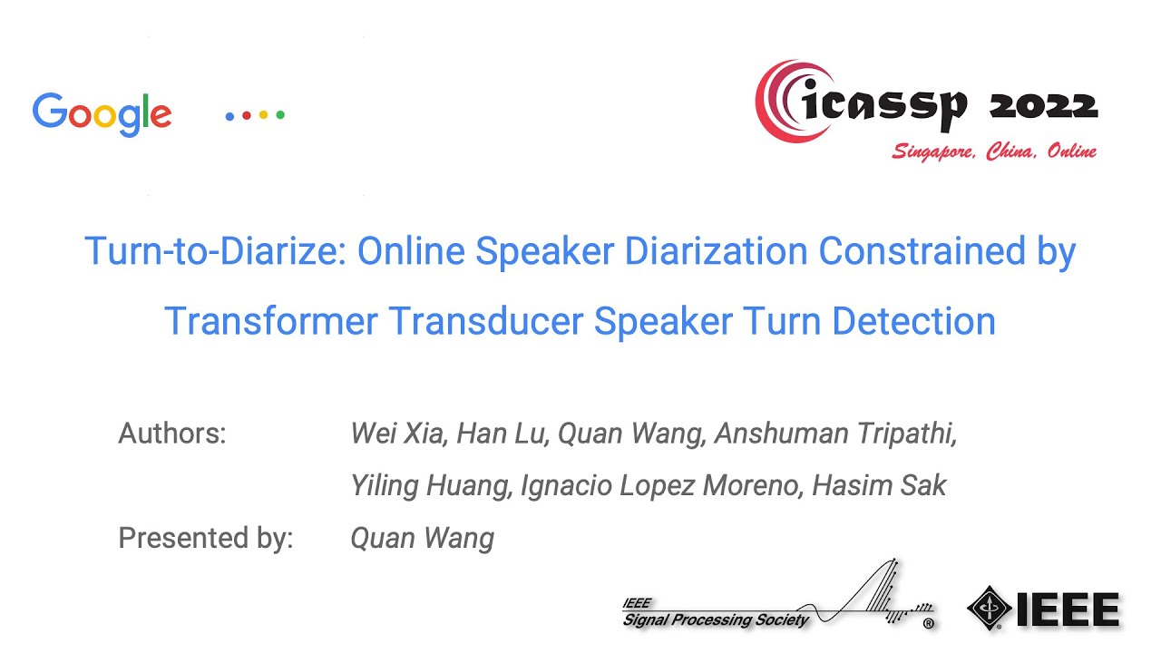 [ICASSP 2022] Turn-to-Diarize: Online Speaker Diarization Constrained by Speaker Turn Detection ...