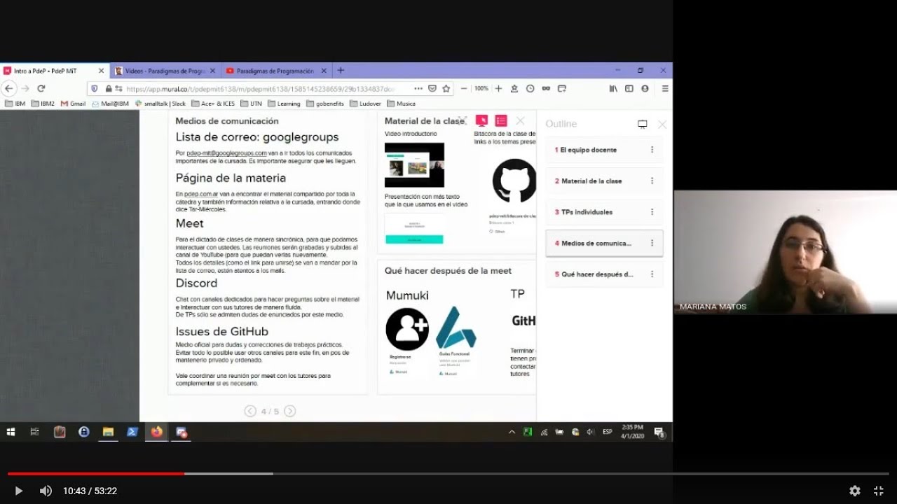 Clase PdeP 1/4/2020 - Asuntos administrativos - Miércoles Tarde (UTN-FRBA) - YouTube