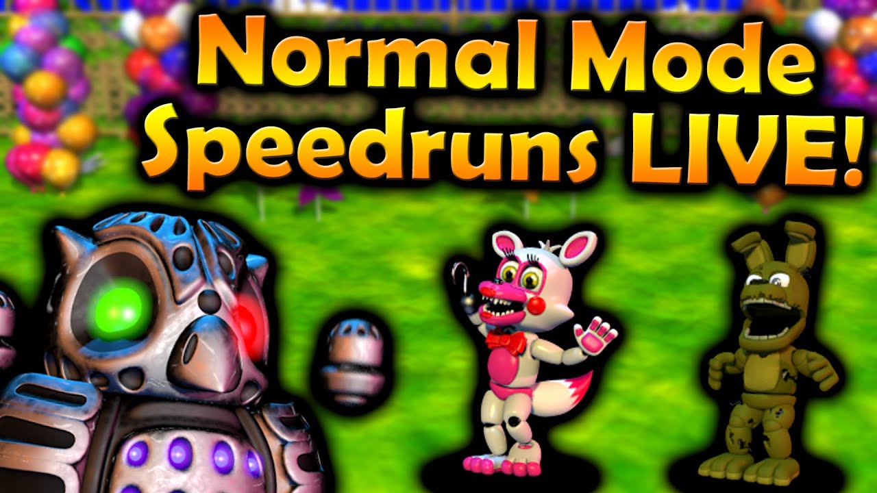 fnaf world normal mode speedruns (real and live) - YouTube