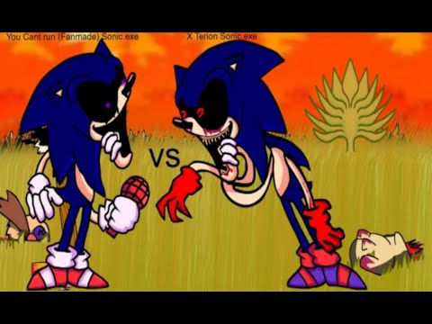 You Cant run (Fanmade) Sonic.exe Vs X Terion Sonic.exe (Bad Cover ...