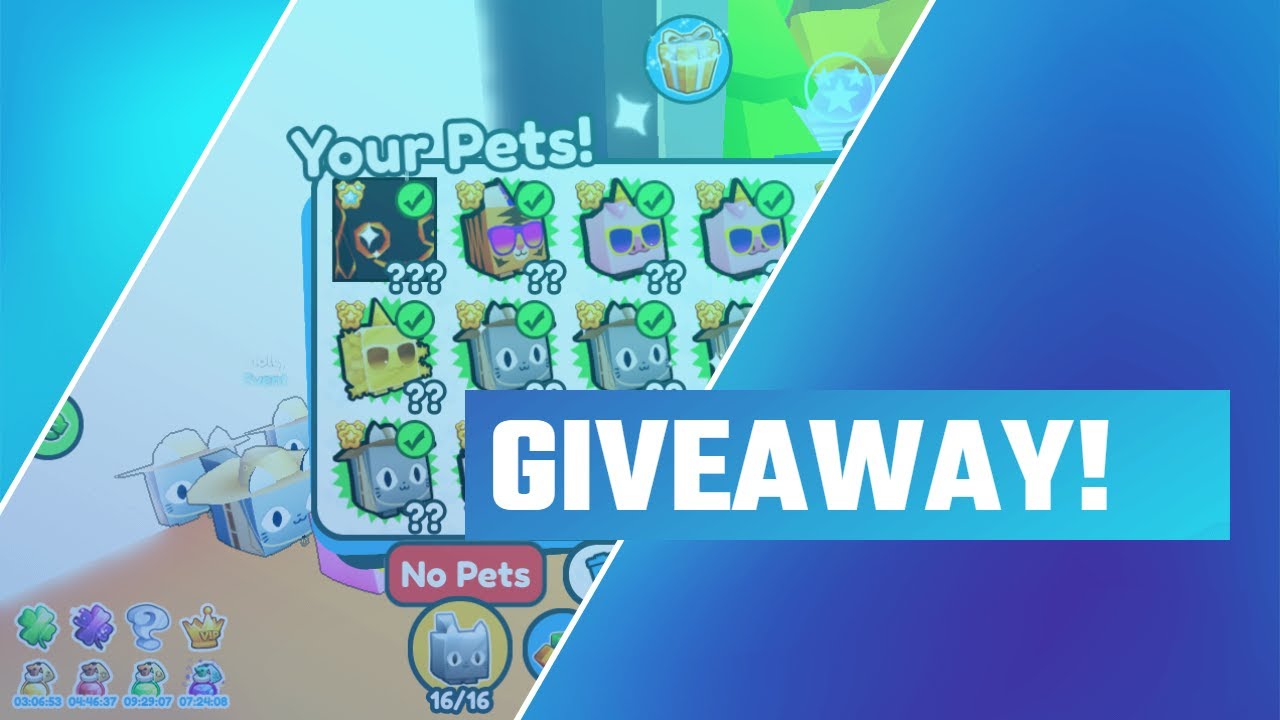 GIVEAWAY! Pet Sim X - YouTube