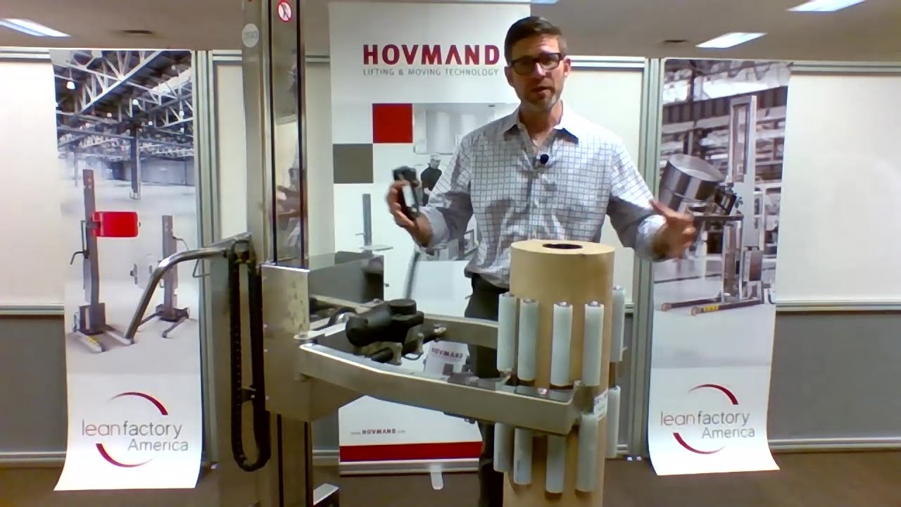Hovmand Compact Lifter Demo for Reel Handling - YouTube
