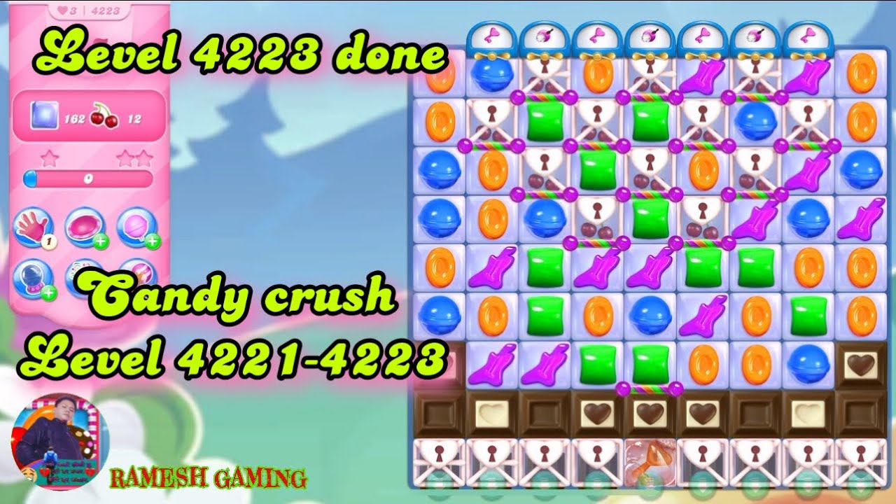 CANDY CRUSH SAGA || LEVEL 4221-4223 | Candy Crush Game | Ramesh Gaming ...