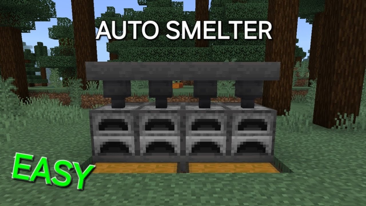 How To Make An Auto Smelter In Minecraft (Easy) - YouTube