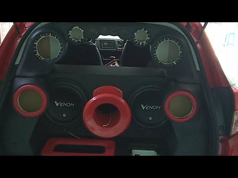 proses custom audio mobil di honda HRV subwoofer Venom - YouTube