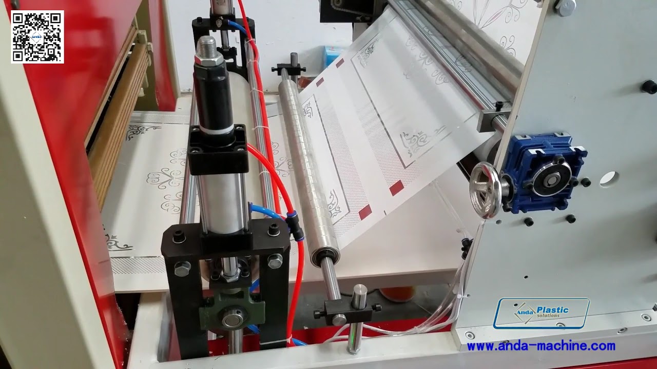 online hot stamping machine for PVC ceiling panel - YouTube