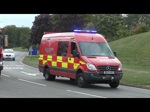 West Midlands Technical Rescue Unit responding to an unknown incident ...