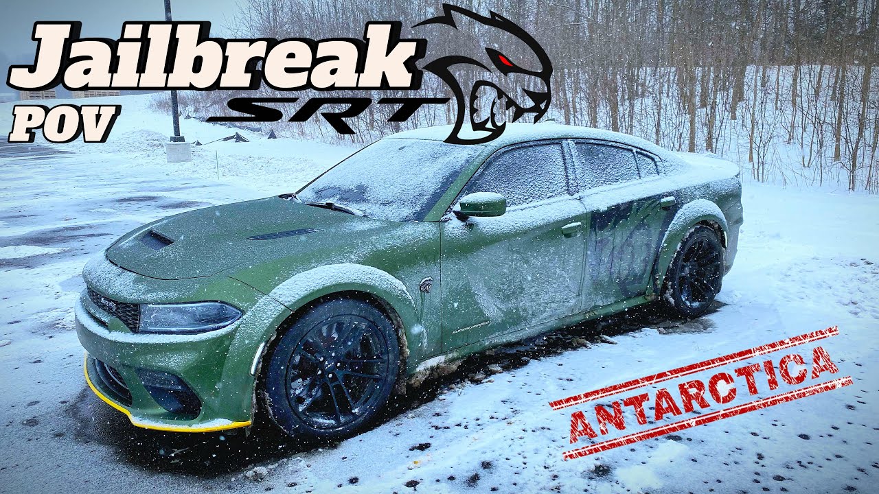 DRIVING A 800HP HELLCAT IN ICY SNOW CONDITIONS! - YouTube